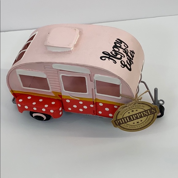 Holiday | Happy Easter Pink Travel Trailer Decoration Nwt | Poshmark